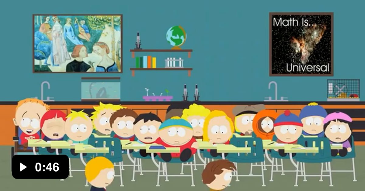 I must say I agree with Cartman here! It's a completely valid reaction ...