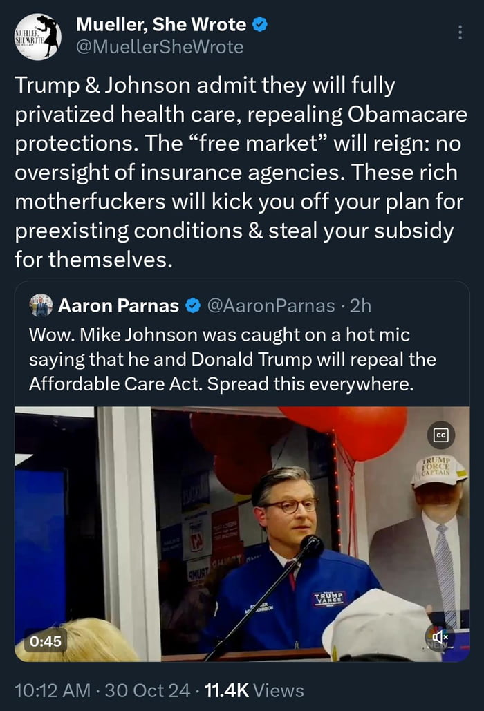 Cancer personified should not be in charge of anyone's health care - 9GAG