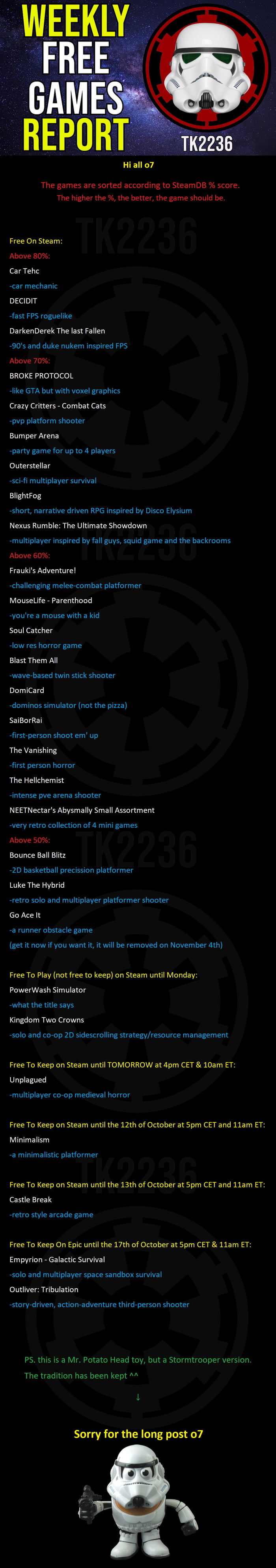 Weekly Free Games Report o7 - 9GAG