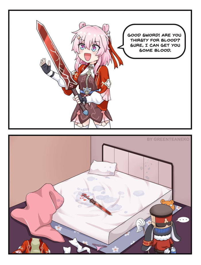 The sword is definitely thirsty for blood - 9GAG