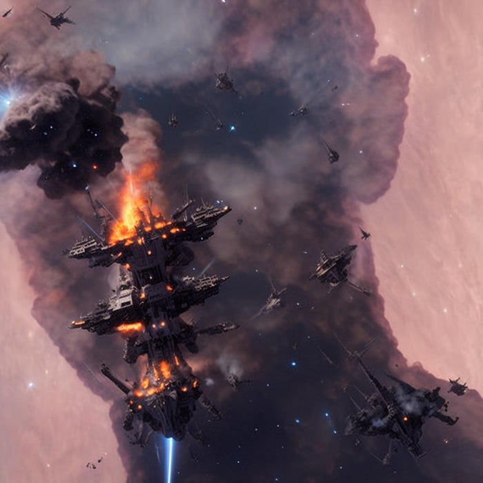 Attack ships on fire off the shoulder of Orion - 9GAG