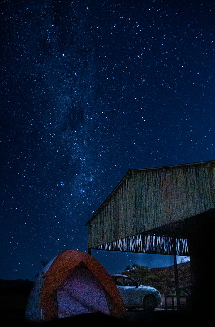 Namibian stars while camping. - 9GAG