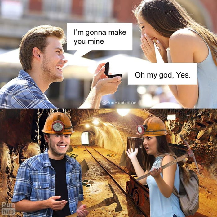 Why did the man quit working for the mining company? It was a boring ...