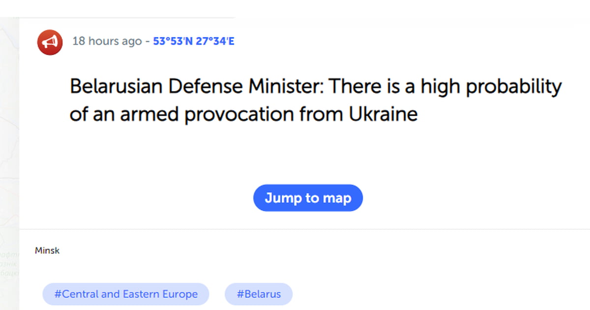 If Belarusian troops set their foot on Ukrainian soil, I hope NATO's ...