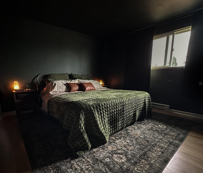 Finished the touch ups of the bedroom - 9GAG