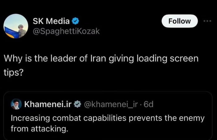 This sounds like something you'd see while waiting for the map to load. - 9GAG