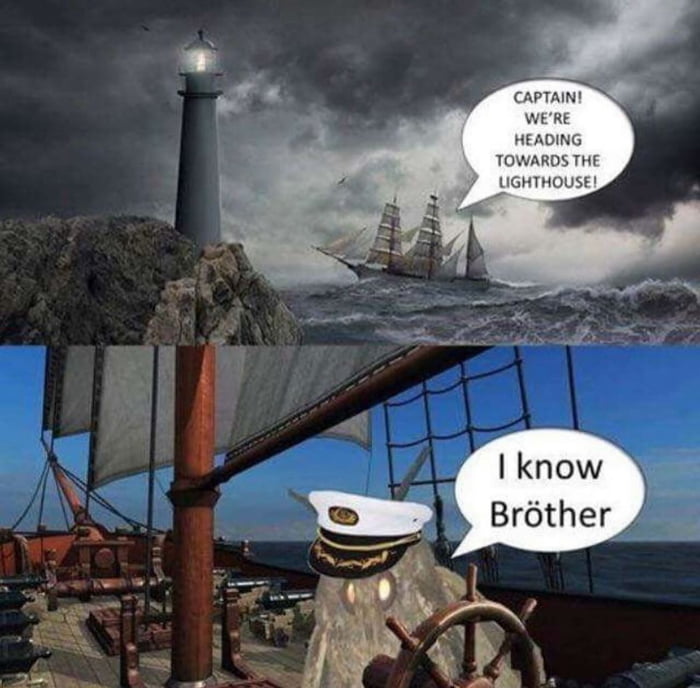 When the captain is a moth. - 9GAG