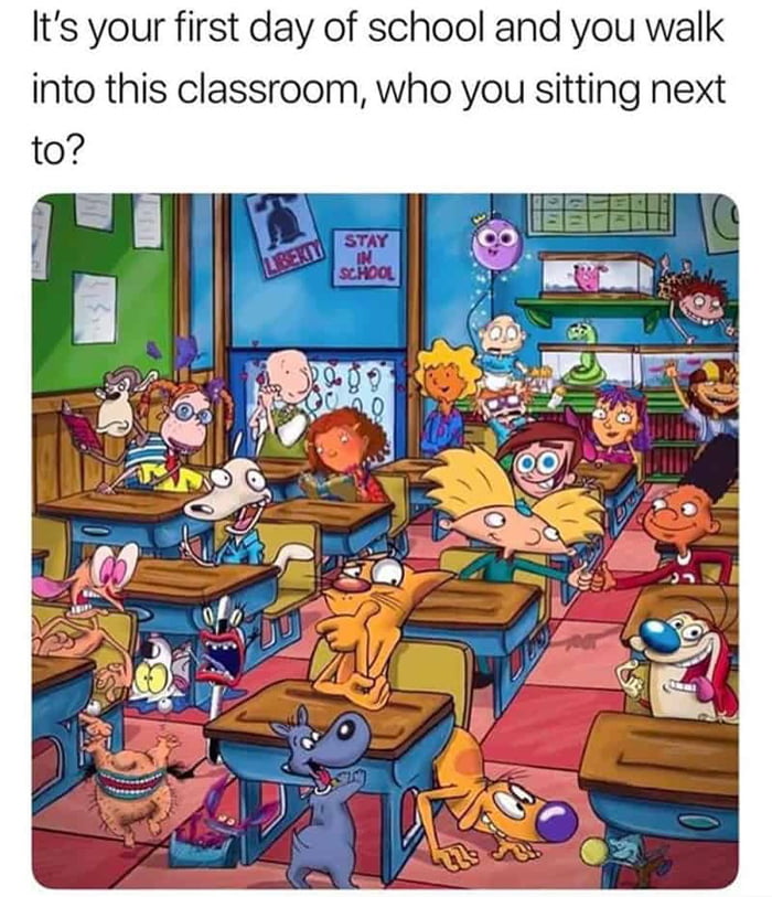Choosing a seat in this classroom is a tough decision. - 9GAG