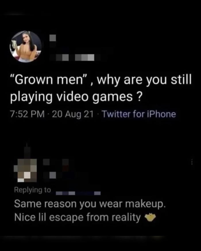 A perfect response to a common question about adult hobbies. - 9GAG