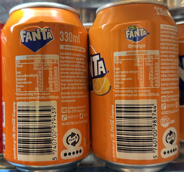 New Fanta recipe increases sugar by over 50% - 9GAG