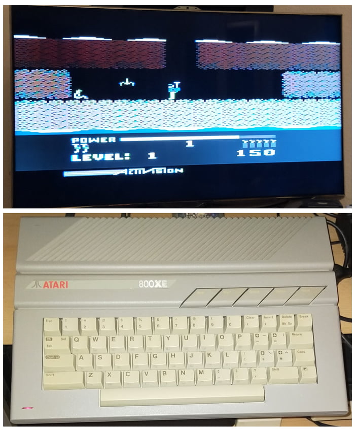 1984 H.E.R.O. on Atari 800XE aka. 65XE - 9GAG