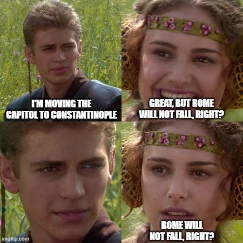 Rome: *falls* - 9GAG