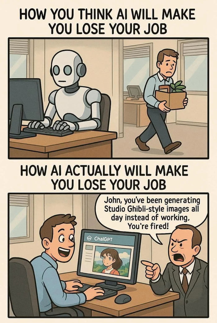 Work you AI lovin' jerk! - 9GAG