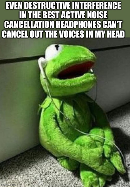 Active noise cancelling headphones meme - 9GAG