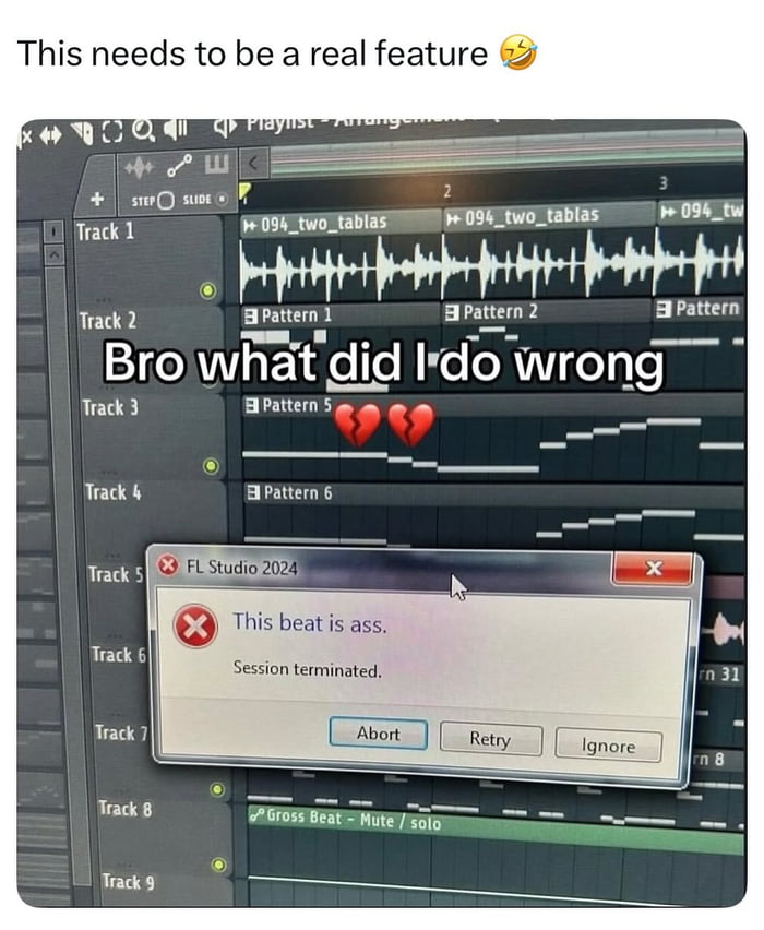 FL Studio giving honest feedback - 9GAG