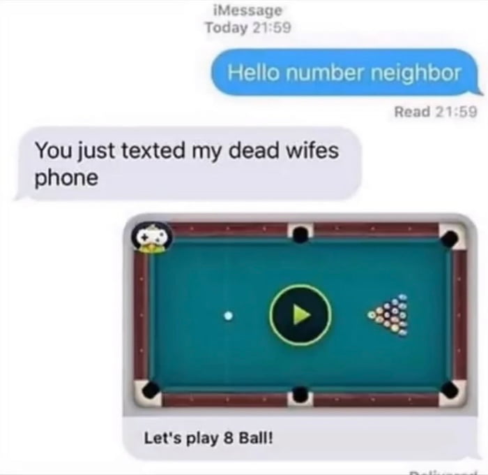 Grief? Nah, let's play pool. - 9GAG