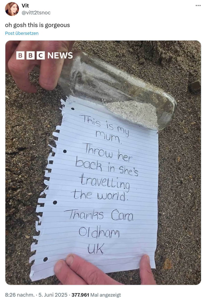 Message in a bottle - 9GAG