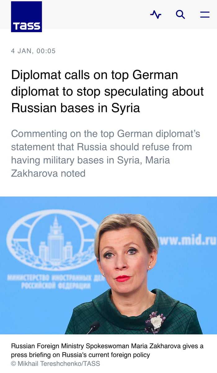 Please German diplomat don’t talk about something that shows Russian weakness. - 9GAG