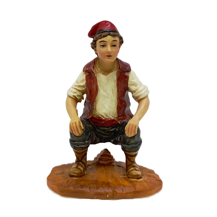 Here in Catalonia we like to hide a man shitting on the nativity scene ...