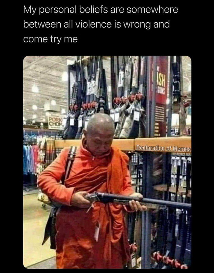 Gun Monk, the brother of marksmanship - 9GAG