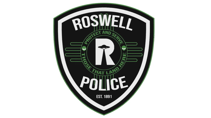 Roswell Police Departments New Patch - 9GAG
