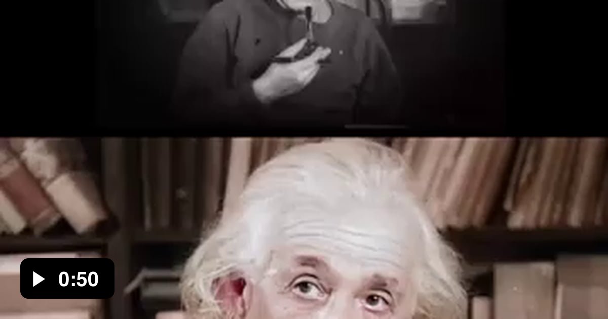 Remastered footage of Albert Einstein. - 9GAG