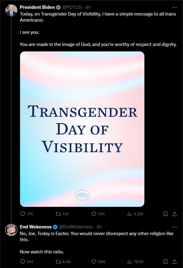 Sleepy joe vs conservatives - 9GAG