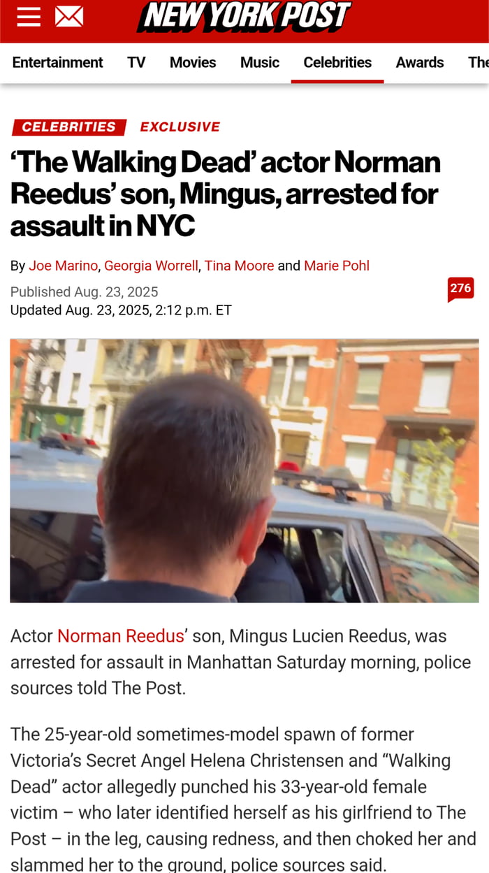 Um, what? "Mingus Reedus"? I'm sorry but that's hilarious. - 9GAG