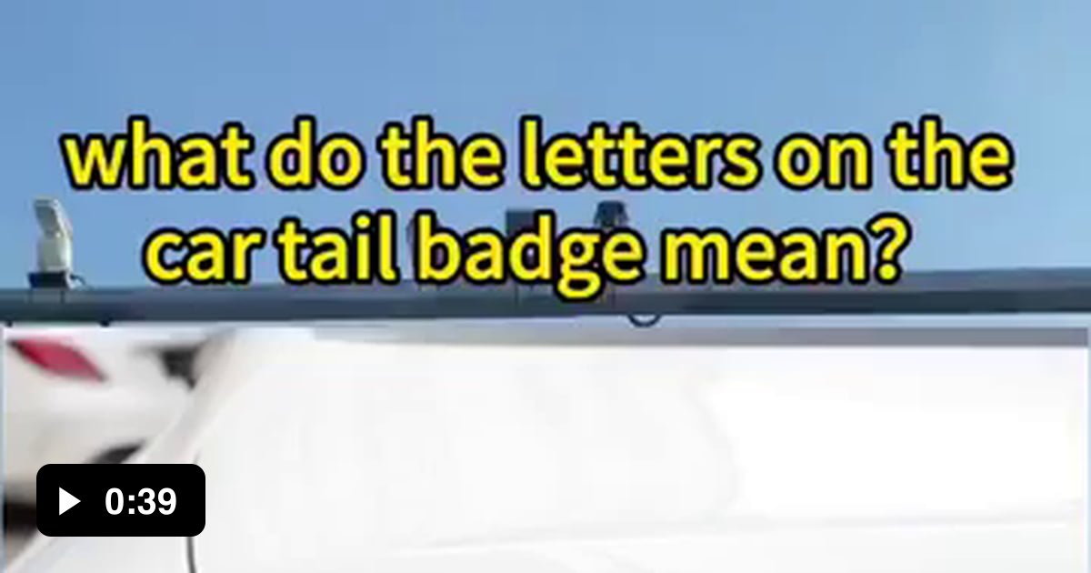 Car tail letters explained - 9GAG