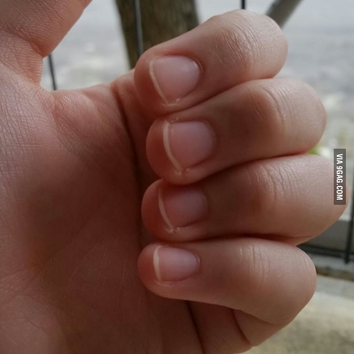 For the girl that posted the "guys like natural nails" these are natural nails. - 9GAG
