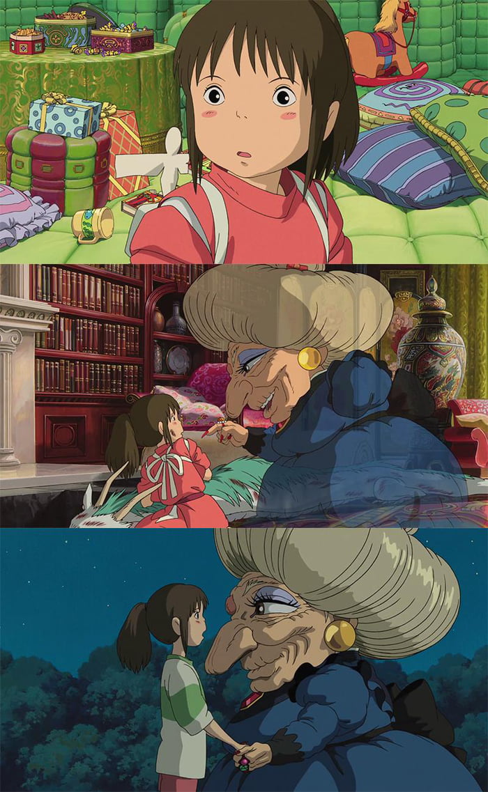 In "Spirited Away", Zeniba uses a paper doll to project a hologram of ...