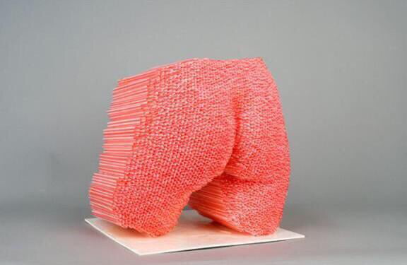 Here is a butt made out of straws, so you can suck my ass - 9GAG