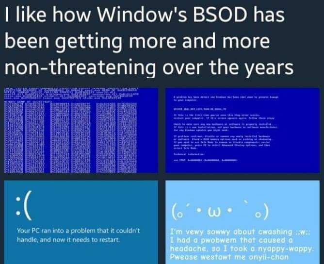 Evolution of Bluscreen - 9GAG
