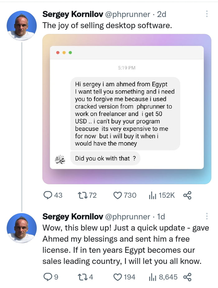 When you're using unlicensed software but you are a programmer - 9GAG
