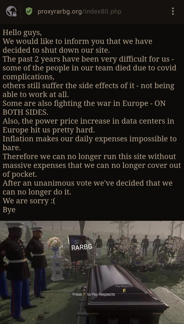 A comrade has fallen - 9GAG