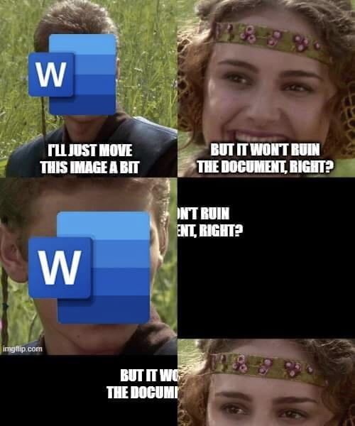 MS Word Strikes Again! - 9GAG