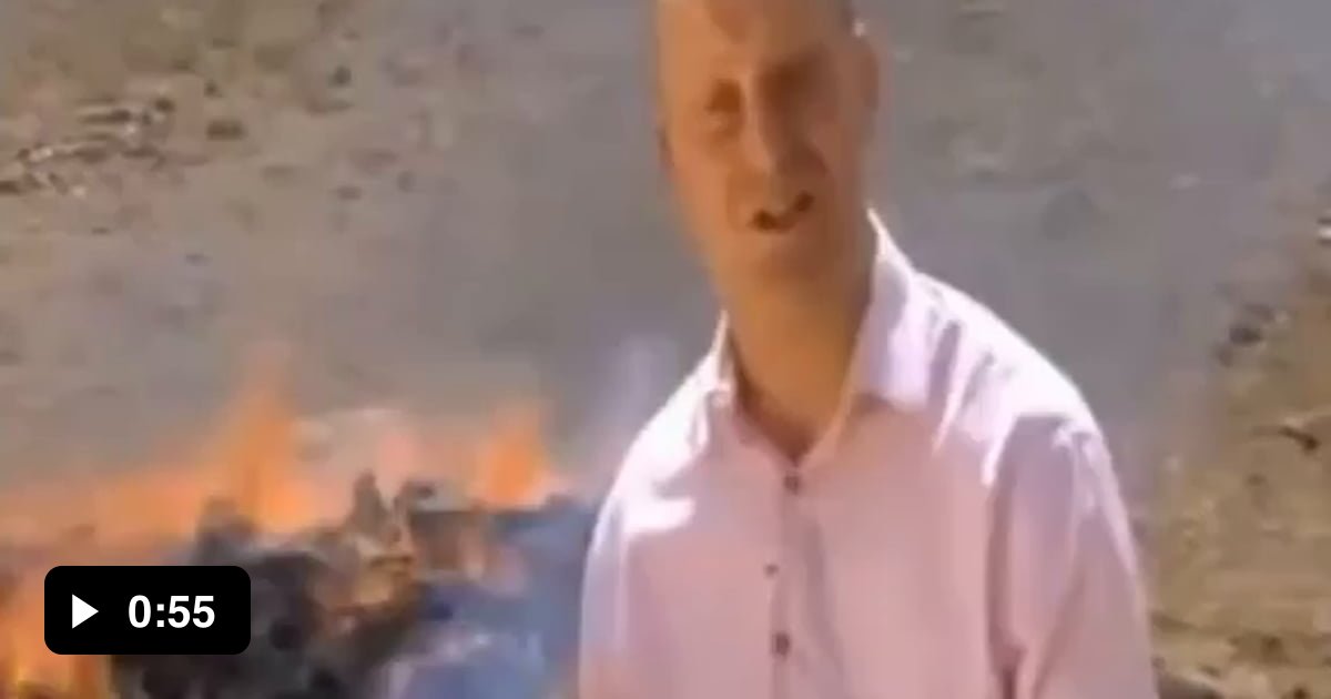 BBC reporter inhales burning drugs and is unable to finish his report ...