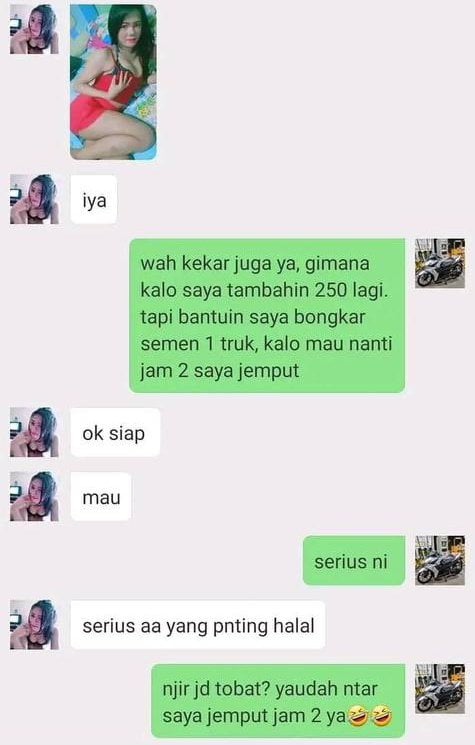 Baru tau kalau jualan maksiat bisa halal juga. - 9GAG
