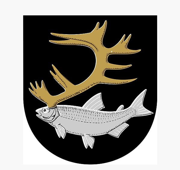 Coat of Arms of Inari municipality, Finland is a fish with antlers. - 9GAG