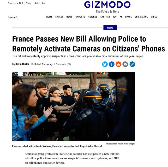 Ah here it comes. give us your freedom and we give you security for a problem we created. soon ...