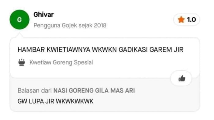 LUPA GAREM JIR WKWKWKWK - 9GAG