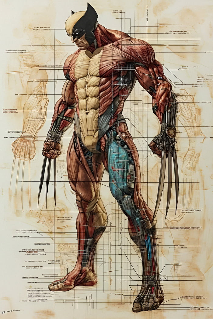 Wolverine's anatomy - 9GAG