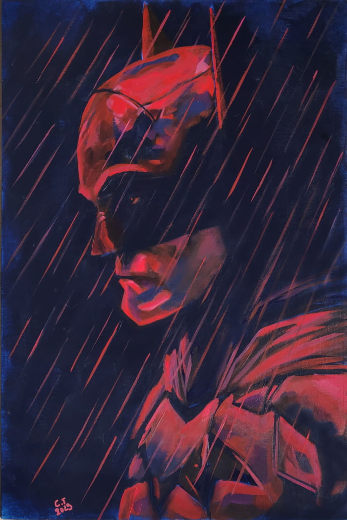 A mashup of the Pattinson's version and the face of Batman from the ...