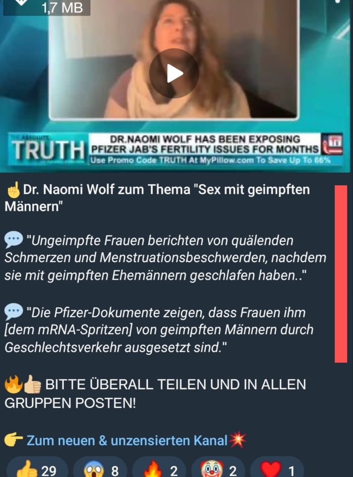 Schwurbel vom Feinsten. Am Besten, den Sex (und Fortpflanzung) einstellen, klassische Win-Win ...