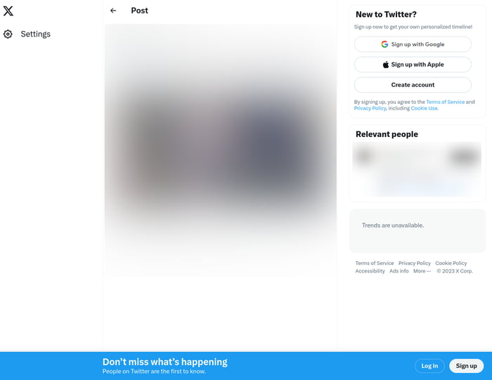 X is still Twitter if you are not logged in - 9GAG