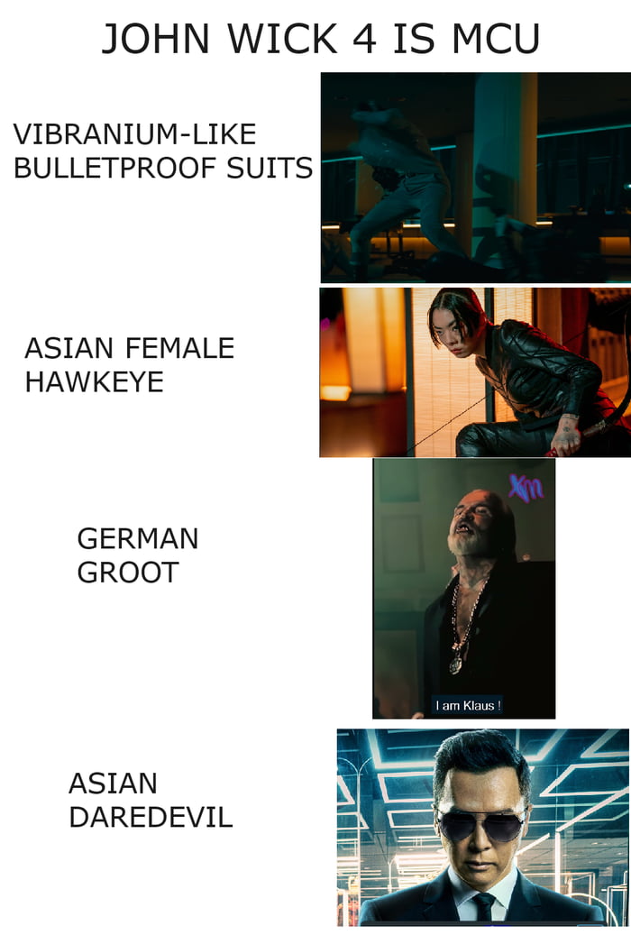 JOHN WICK 4 IS SUPERHERO MOVIE. CHANGE MY MIND. - 9GAG