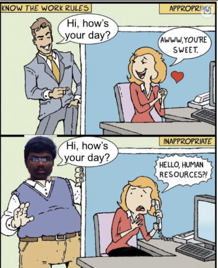 Workplace rules for Indian Men - 9GAG