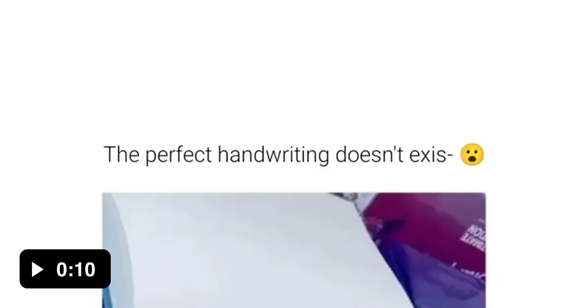 Handwriting That Is Oddly Satisfying 9gag