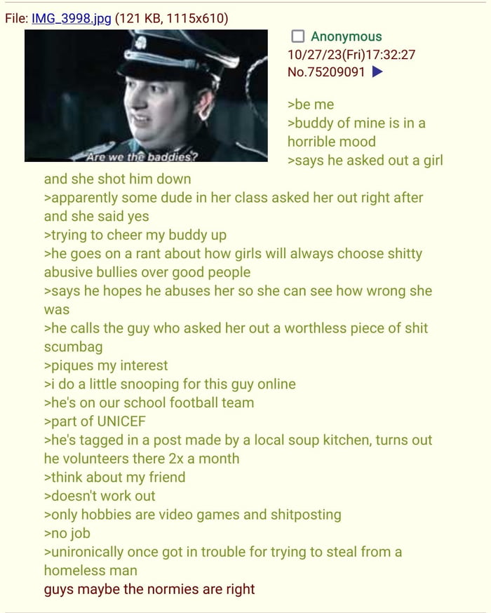 Anon come to his sense - 9GAG