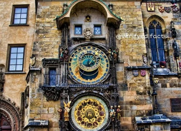 This is the world's largest Astronomical clock located in Prague. - 9GAG